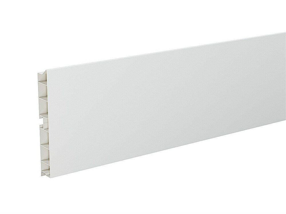 VVT Цоколь ПВХ, Пластик , Белый , 95*4000*13 Белый