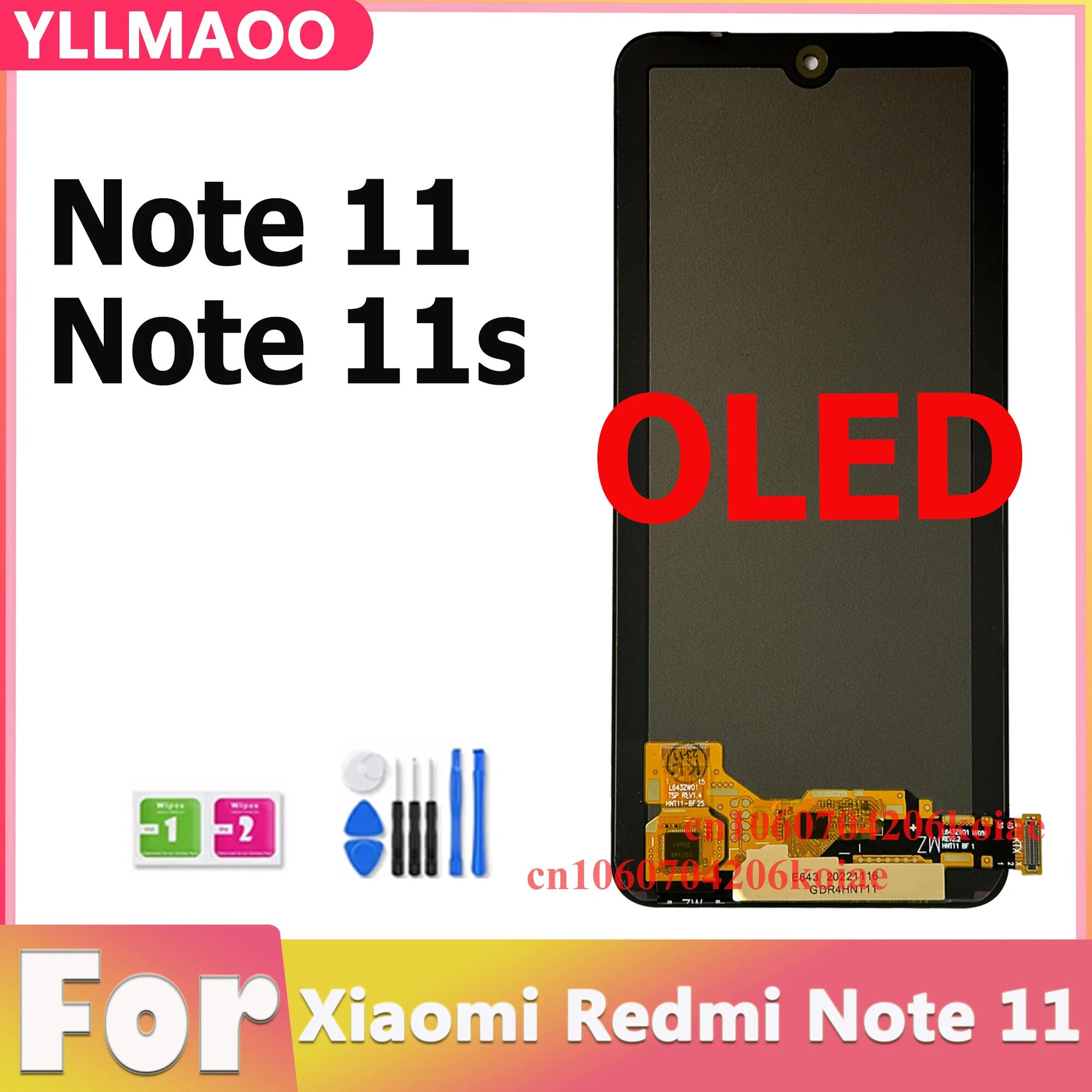 ЖК-дисплей OLED для Xiaomi Redmi Note 11 4G 2201117TG 2201117SG, дисплей с сенсорным экраном, дигитайзер, панель в сборе для Redmi Note 11S 4G LCD