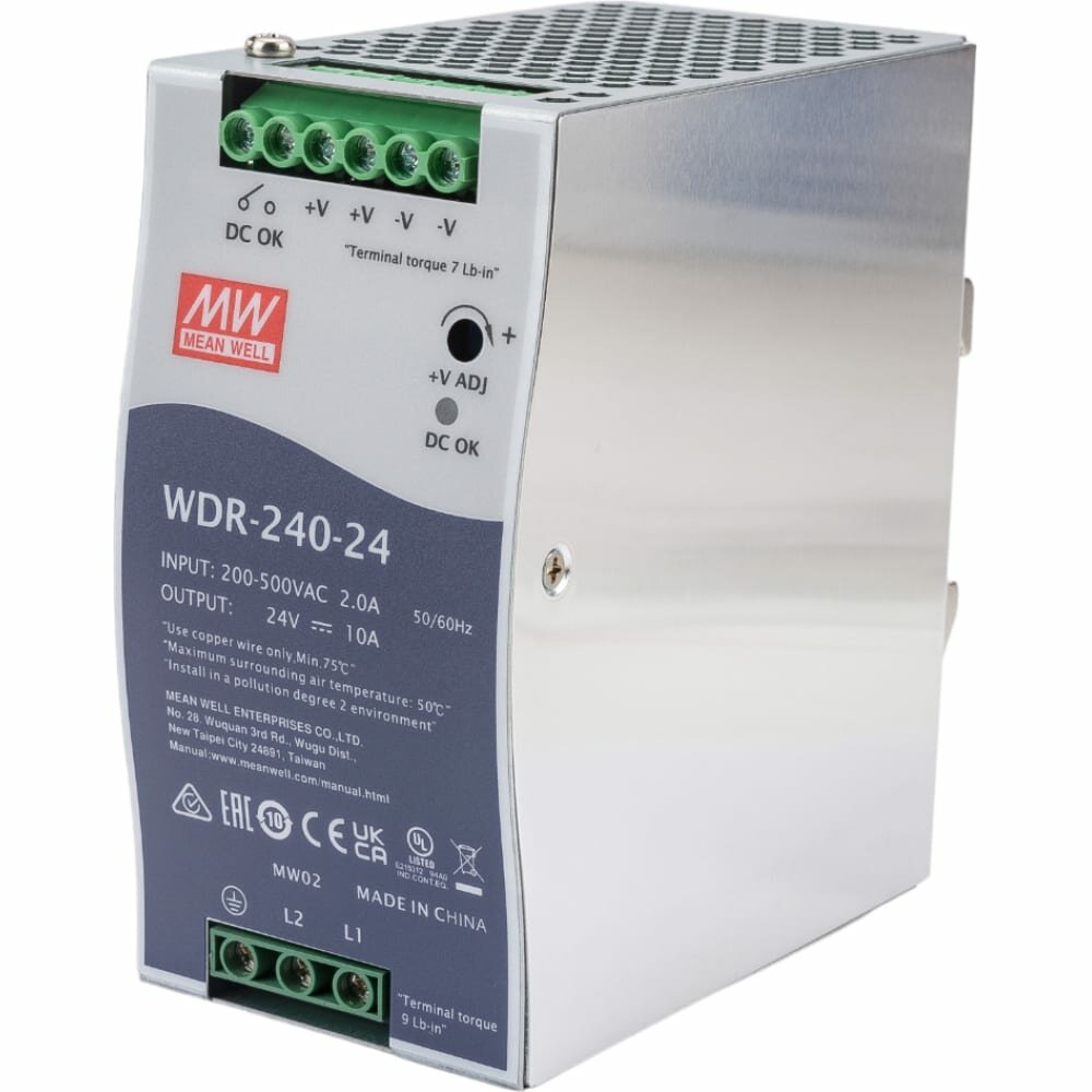 Источник питания Mean Well WDR-240-24