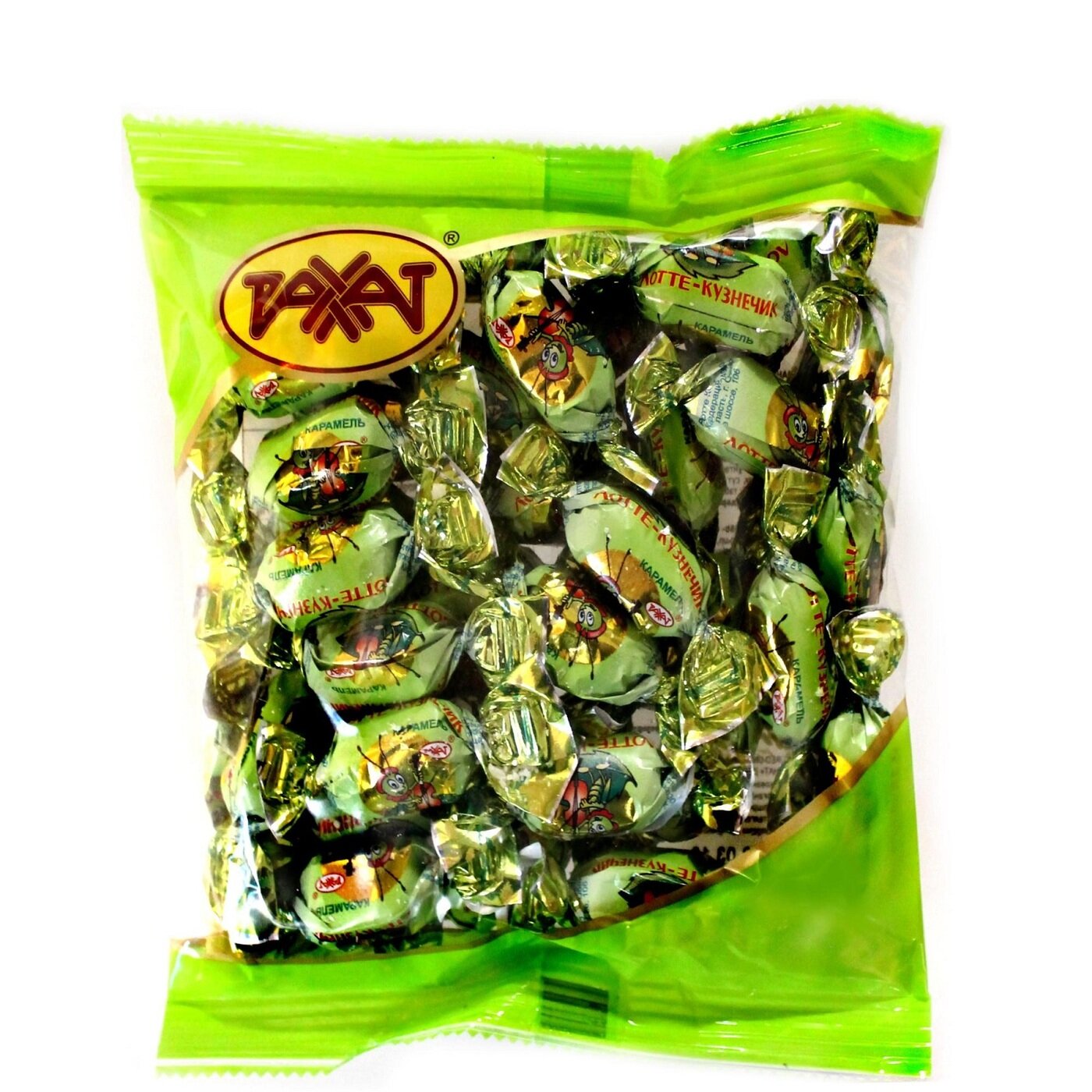 Карамель ореховая "Кузнечик-Kuznetzoff" Рахат, 1000 грамм