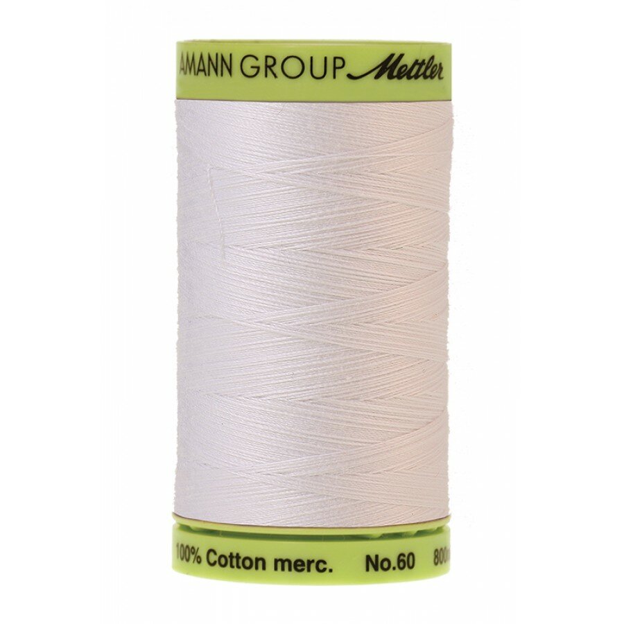 Нить для машинного квилтинга SILK-FINISH COTTON 60, 800 м 2000 White