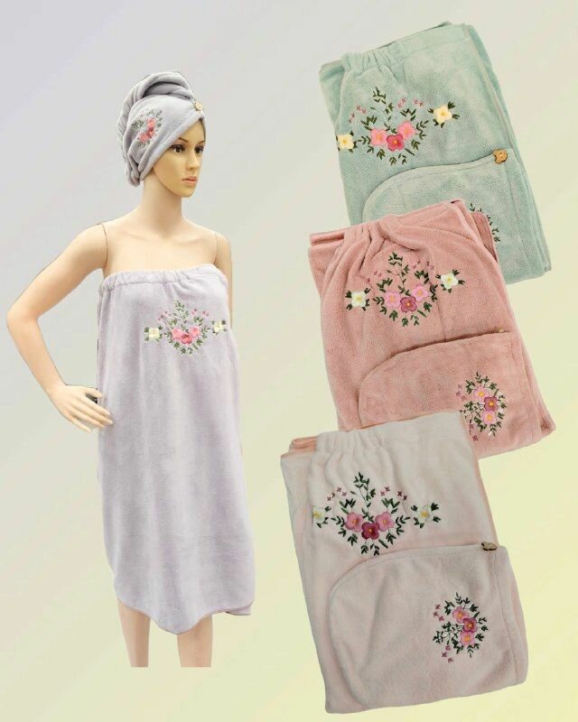 Набор для бани и сауны, килт и чалма, быстросохнущее полотенце, велсофт №S-YQ13