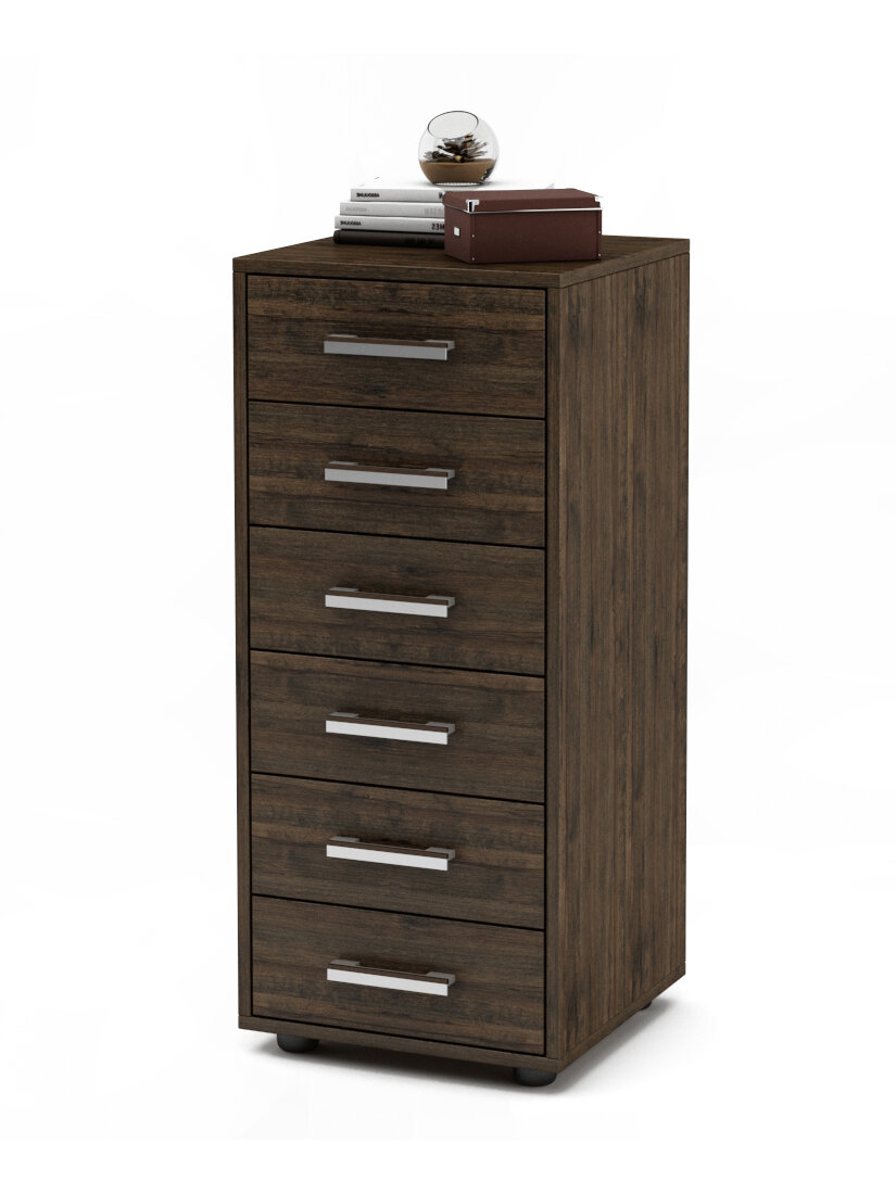 Комод для одежды с ящиками Остин (Ливерпуль) 4, 40х40х92 см, 6 ящиков