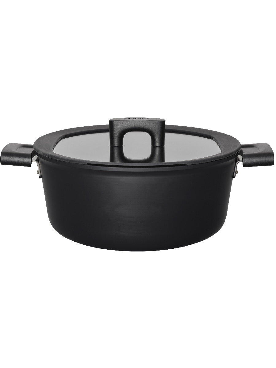 Кастрюля Fiskars Hard Face 1052227, 3,5 л, с крышкой