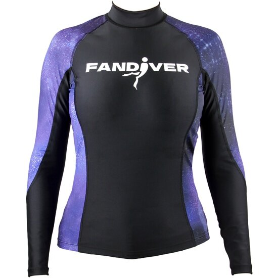 Гидрофутболка с длинным рукавом Fandiver , Galaxy Purple, женская, размер S