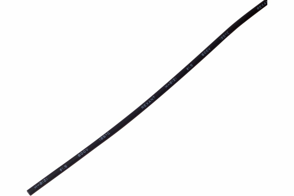 Трубка термоусадочная 1.0/0.5 1м черн. Rexant 20-1006