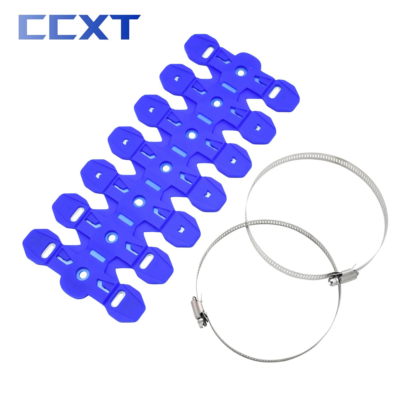 Универсальный мотоциклетный глушитель, защитный щиток для трубы для KTM Honda Yamaha Kawasaki Husqvarna Suzuki CRF 250R 450R Синий, Blue