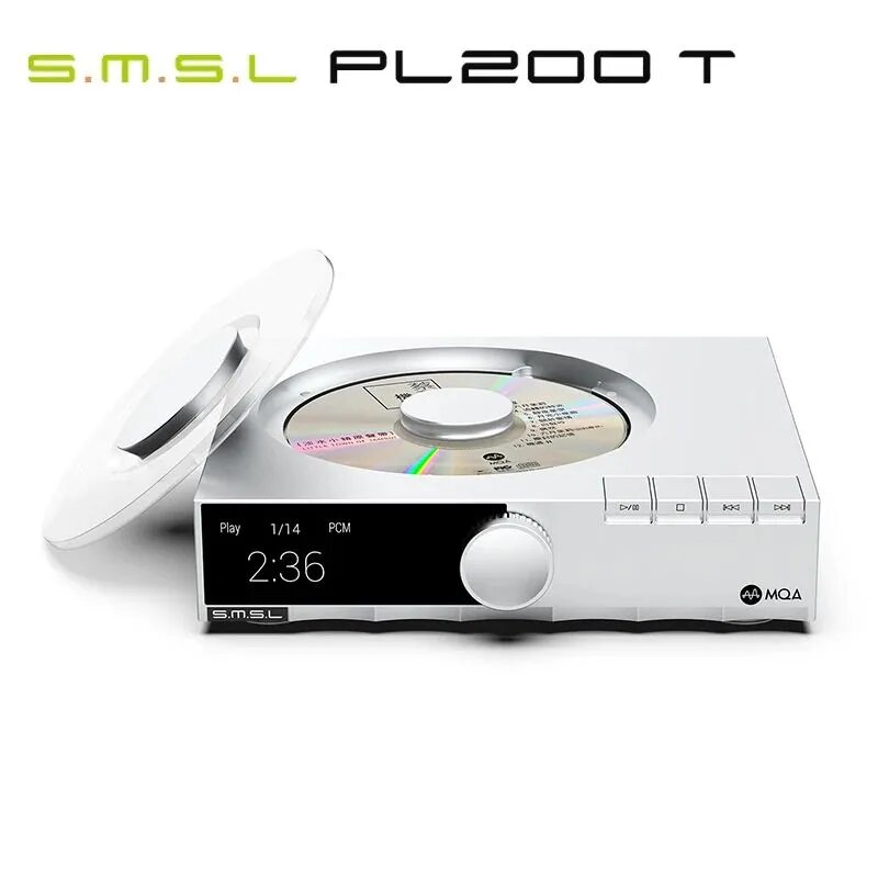 SMSL PL200T CD проигрыватель MQA-CD Транспортный тактовый вход выход P.A.S.S. система оптический коаксиальный выход AES I2S