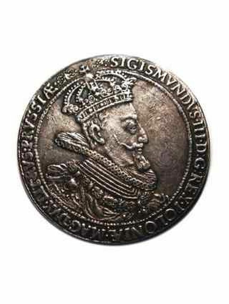 Польский талер 1614 Сигизмунда 3 сувенирная копия редкой монеты монеты, нумизматика, деньги для коллекции