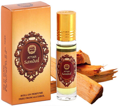 Сандал Ахсан эфирное, концентрированное масло ролик Attar Sandal Ahsan 8 мл.