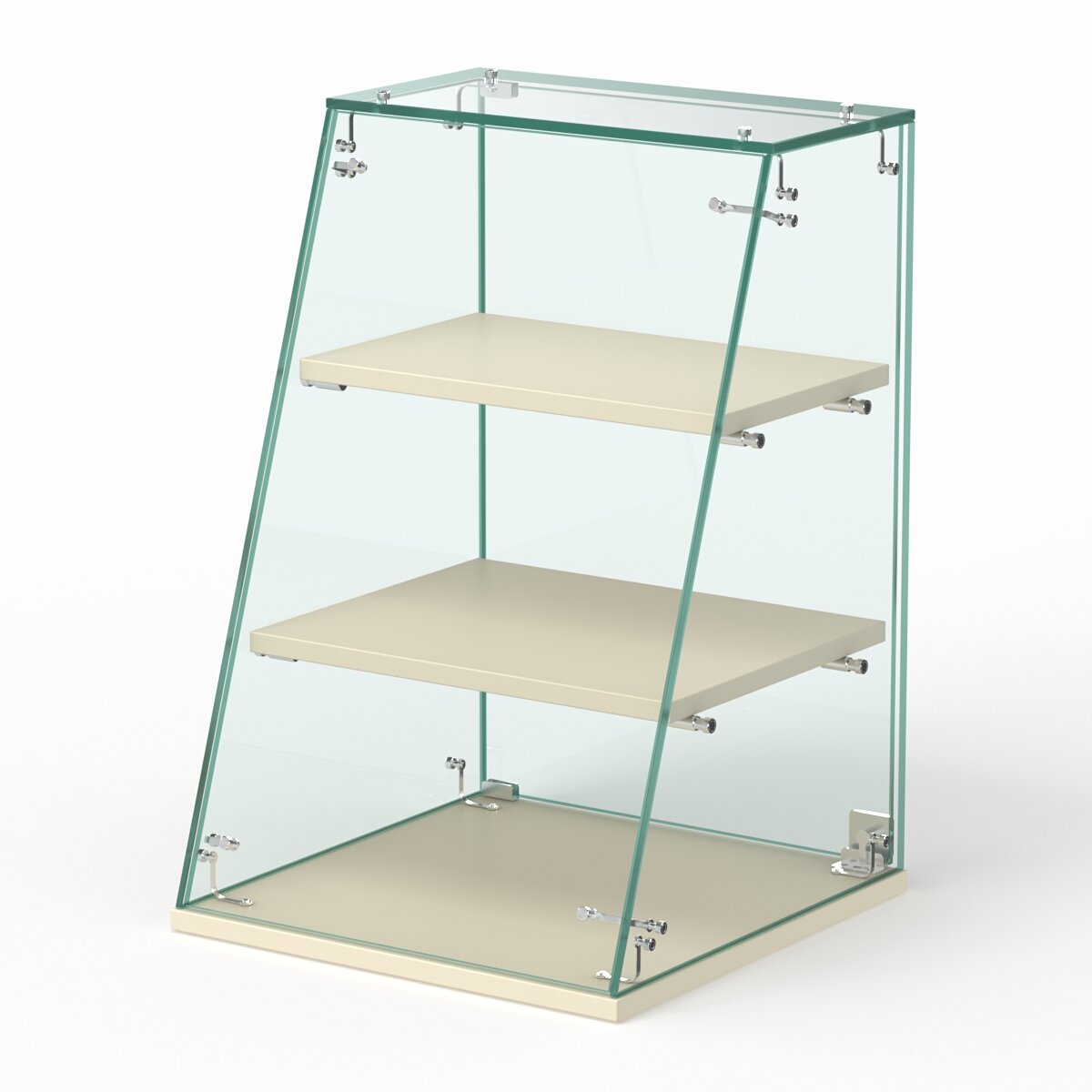 Витрина "сладость" №9К-П для выпечки настольная пдсп, Крем Вайс