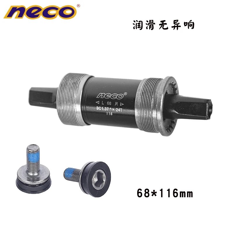 Нижний кронштейн Neco BC1.37*24T алюминиевый 68 мм 68X116mm