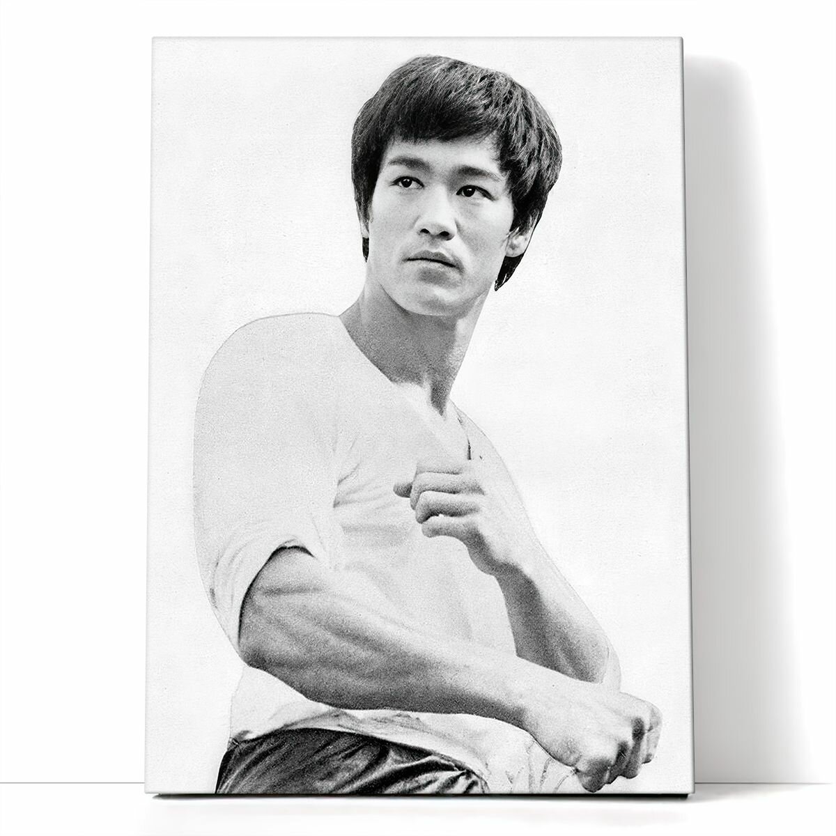 Интерьерная картина на хлопковом холсте - Брюс Ли