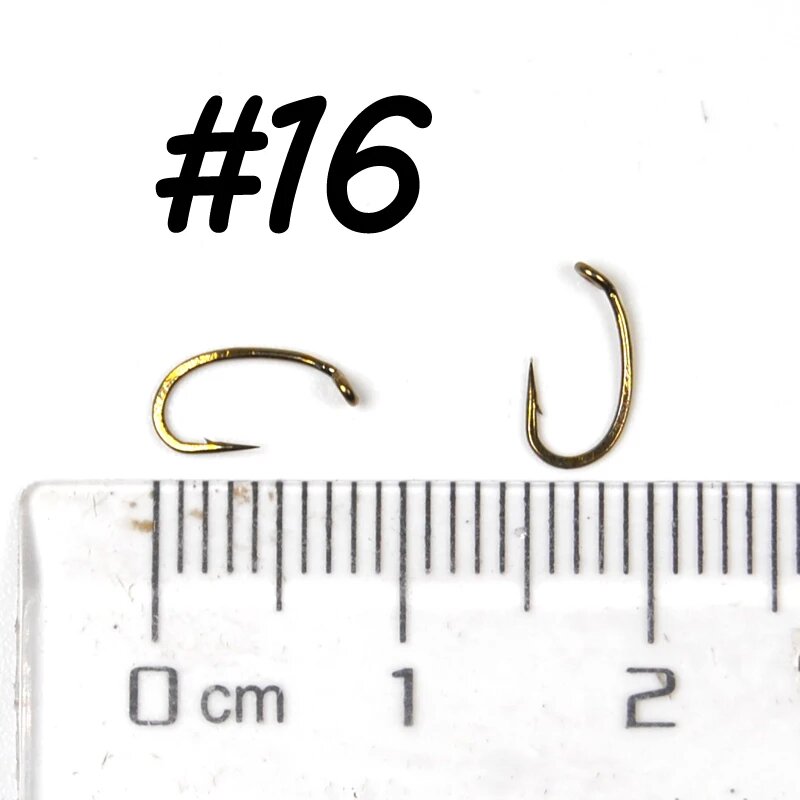 Bimoo 25 шт. крючков для нахлыста nymph #10 12 14 16 18 25pcs size 16
