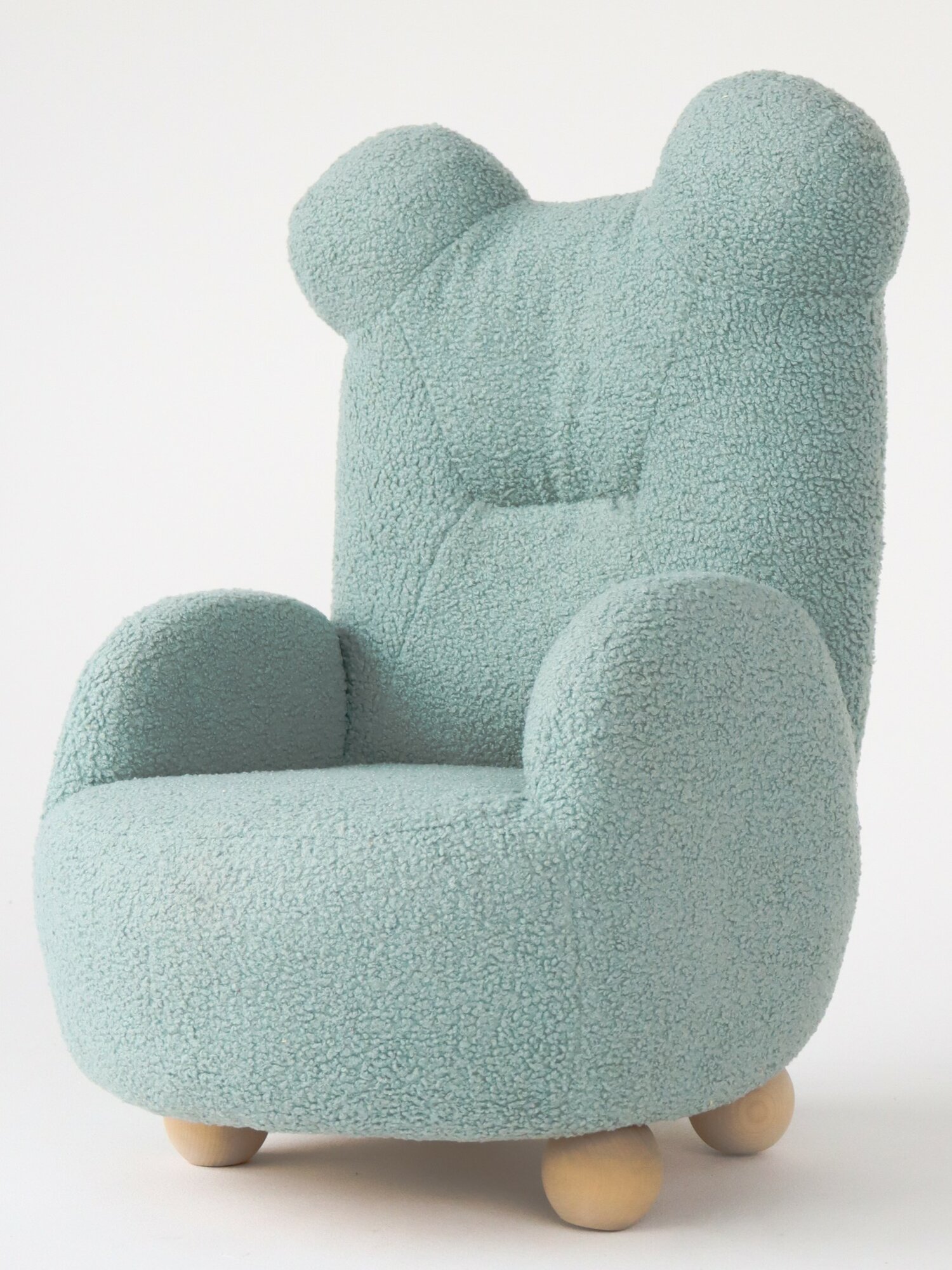 Детский стул мягкий - кресло мишка для дома в детскую комнату букле SIMBA