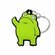 FROG, зеленый, черный, белый