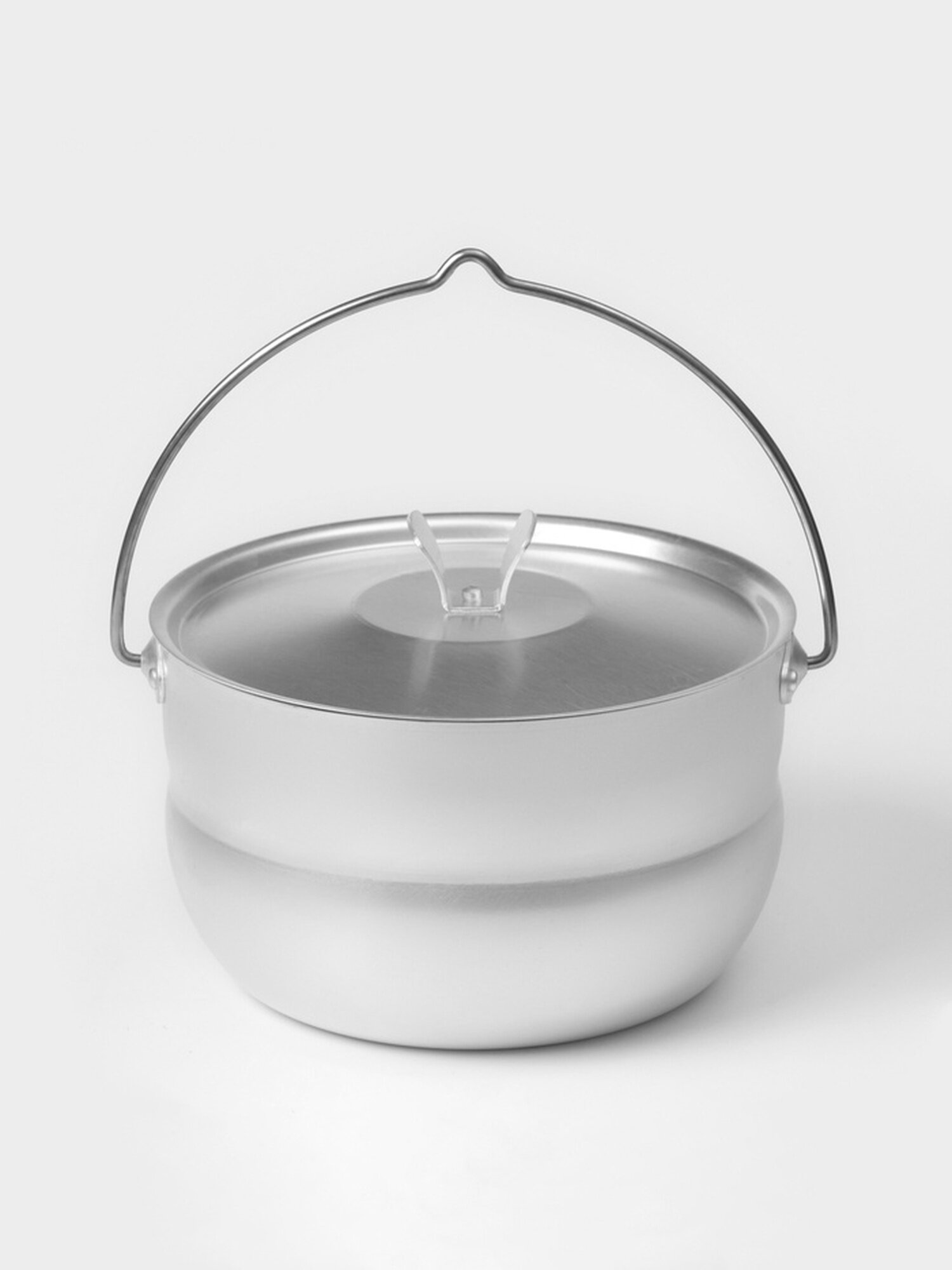 Котелок туристический, 2,5 л, алюминиевая крышка, цвет серебряный