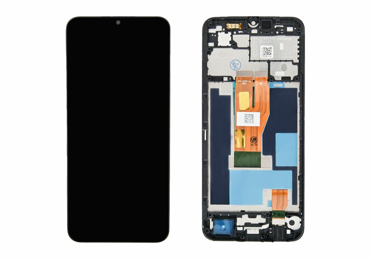Дисплей для Realme C33 (RMX3624) в рамке (черный) премиум