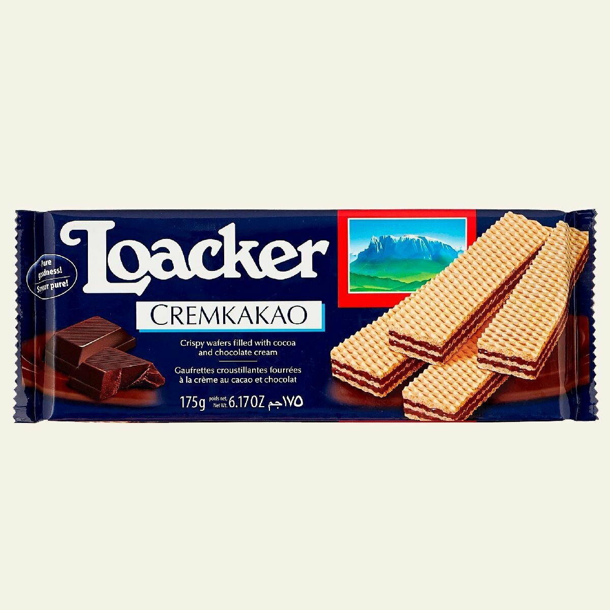 Вафли Loacker Классик Кремкакао 175гр, 1шт