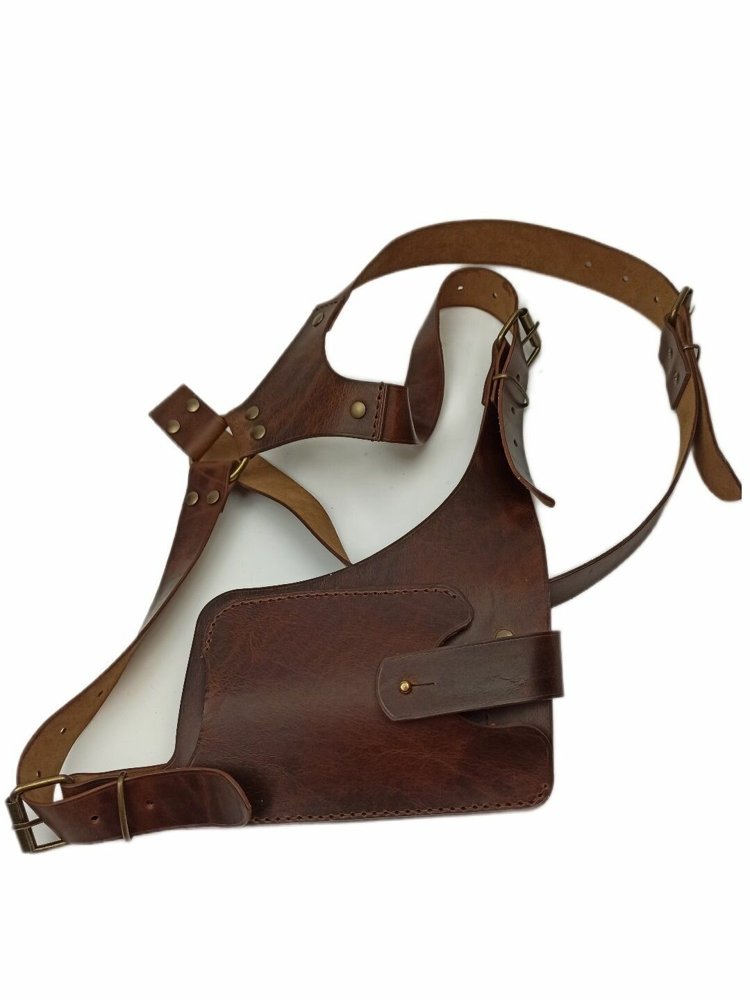 Наплечная кобура для телефона из натуральной кожи ChesareC