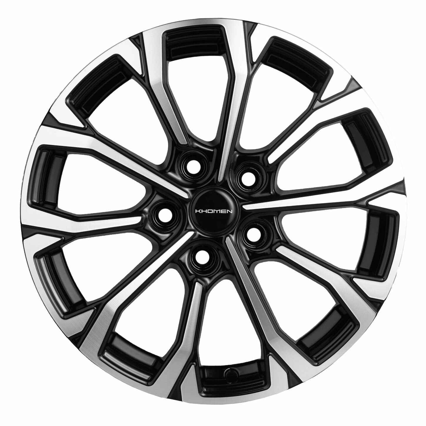 Колесный диск Khomen Wheels KHW1605 16x6.5" PCD5x112 ET46 D57.1 BLACK-FP