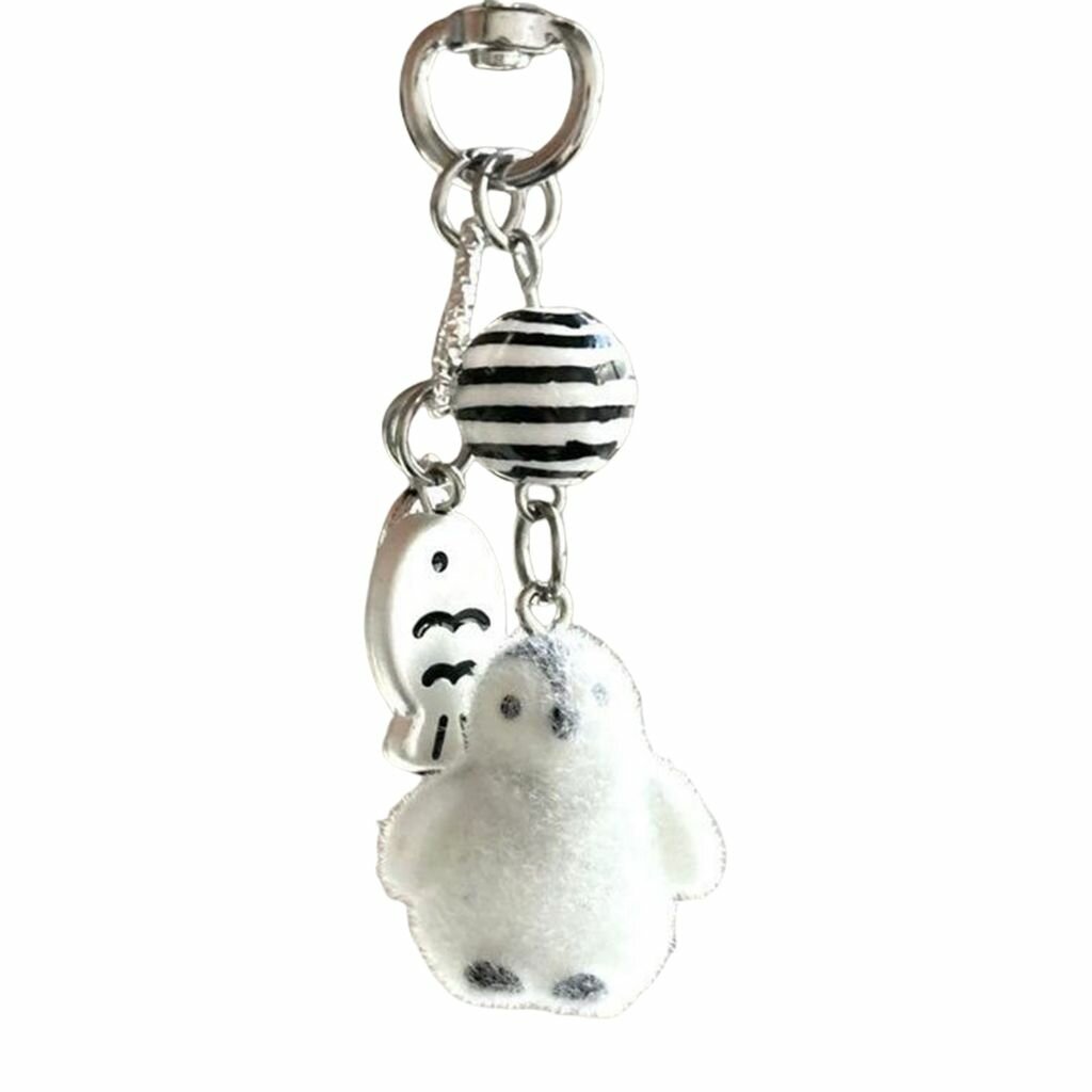 Брелок, Рыбка-клоун милая и сладкая цепочка для мобильного телефона из бисера-маленькая рыбка-пингвин