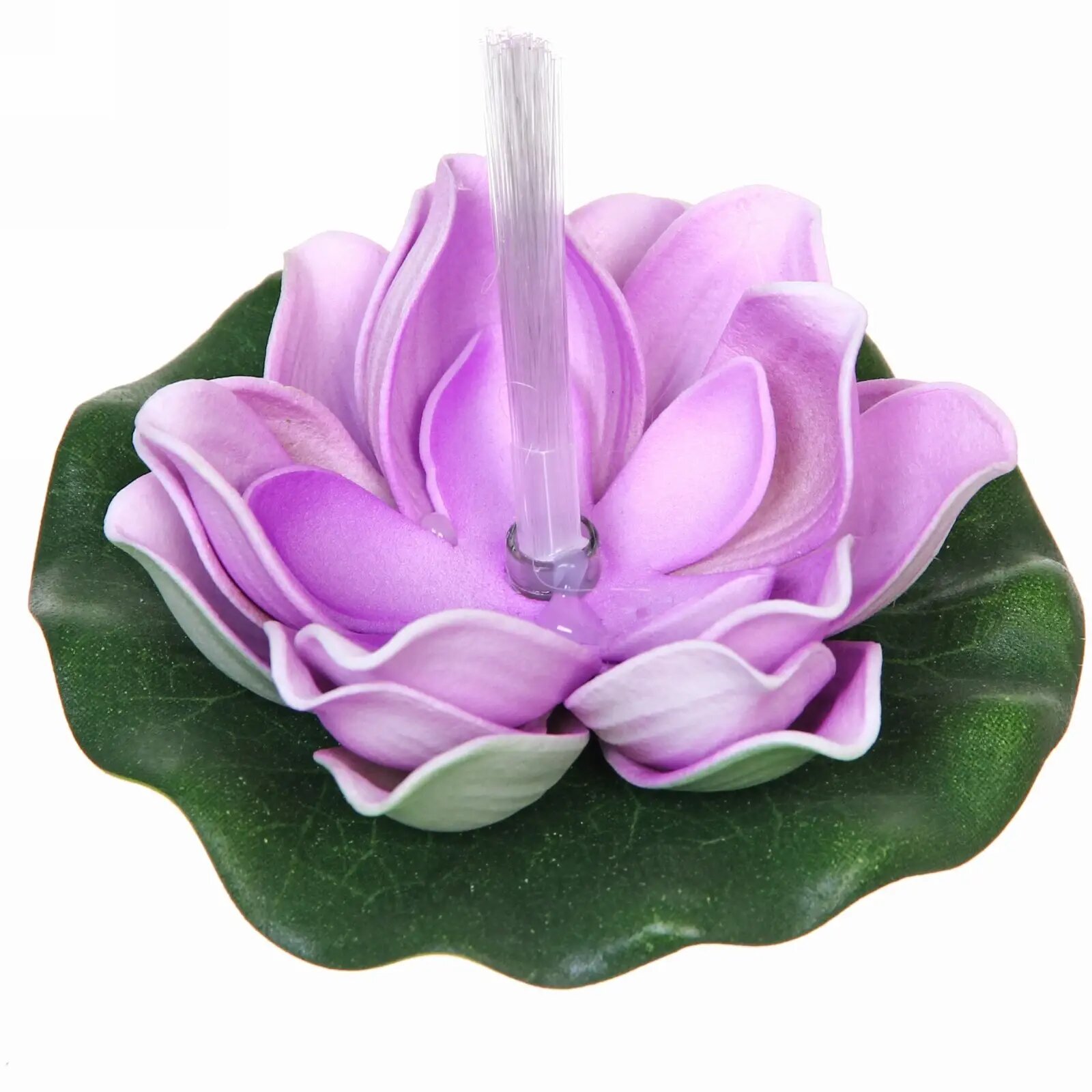 Декоративная водяная лилия «Кувшинка» d-10см, фиолетовая, с подсветкой