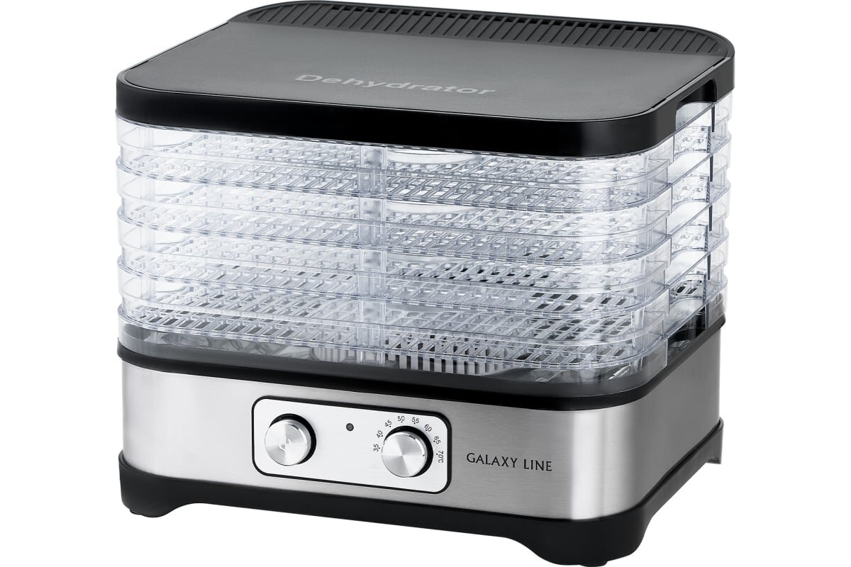 Сушилка для овощей и фруктов 500W LINE GL 2639 BLACK GALAXY