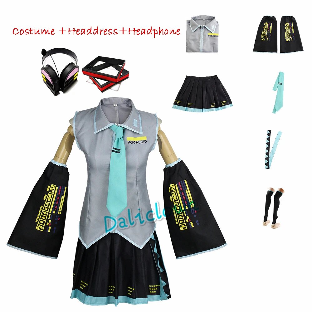 Miku Косплей Комплект Даликлоун S, Costume Props