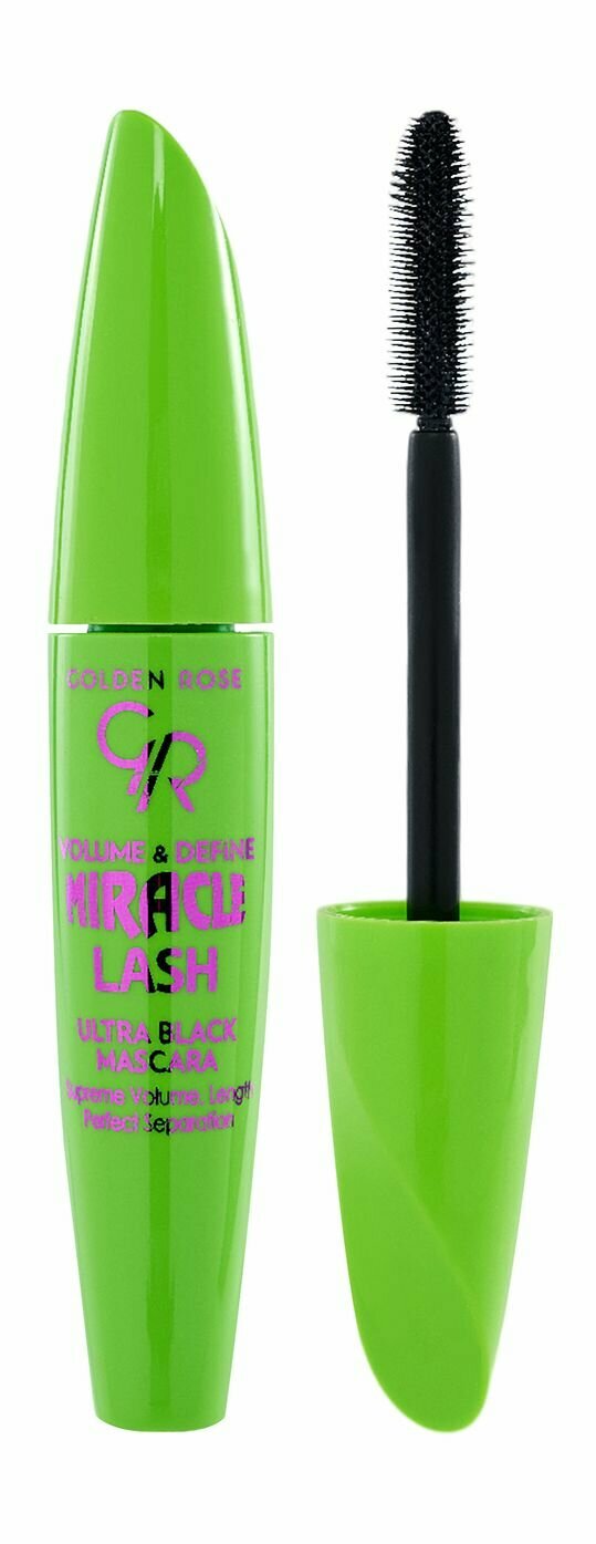 GOLDEN ROSE Тушь для ресниц Volume & Define Miracle Lash Ultra Black Mascara, 9 мл