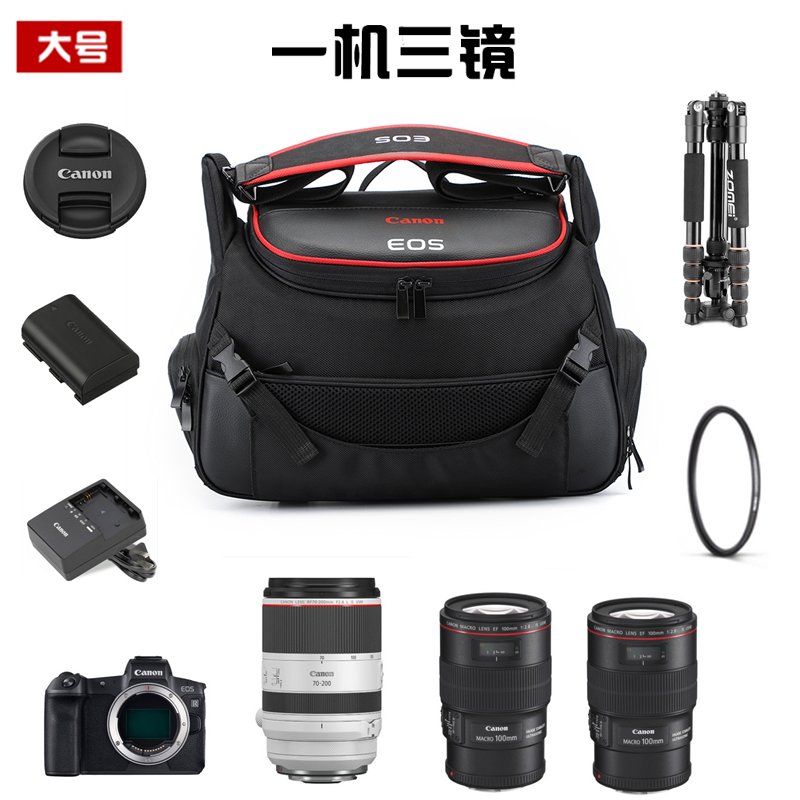 Suitable for Canon Nikon Camera Bag Slr 80D70D800D6D2Eos77D750D5D4 Shoulder Photography Bag Canon/Canon (большой размер)