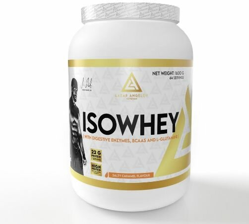 Протеин ISOWHEY Lazar Angelov, 1600 гр, вкус: соленая карамель