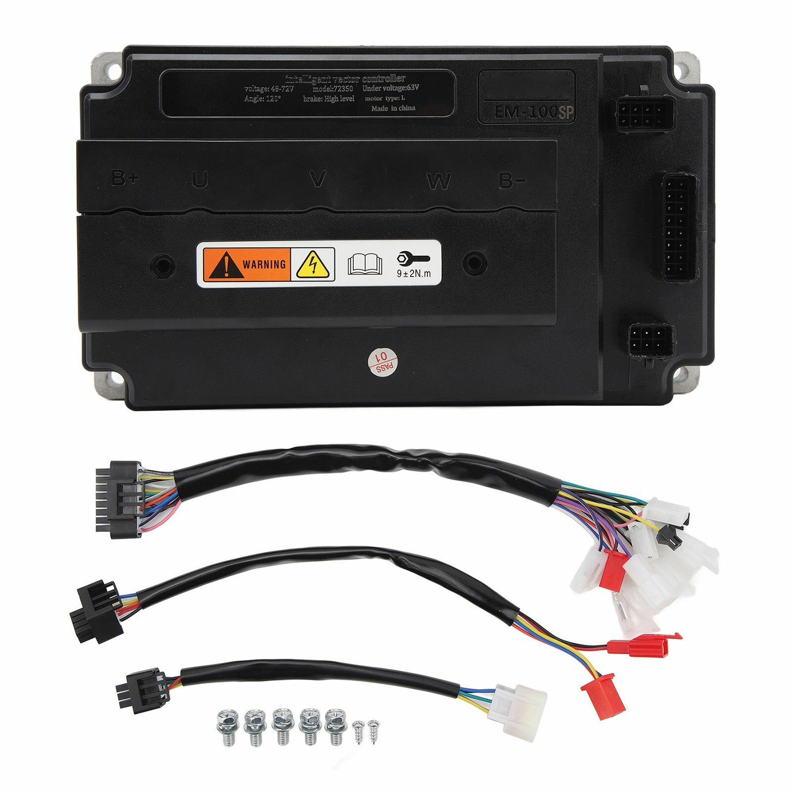 EM100SP Бесщеточный контроллер ECU 48V - 72V 200A IP67 для электросамоката велосипеда