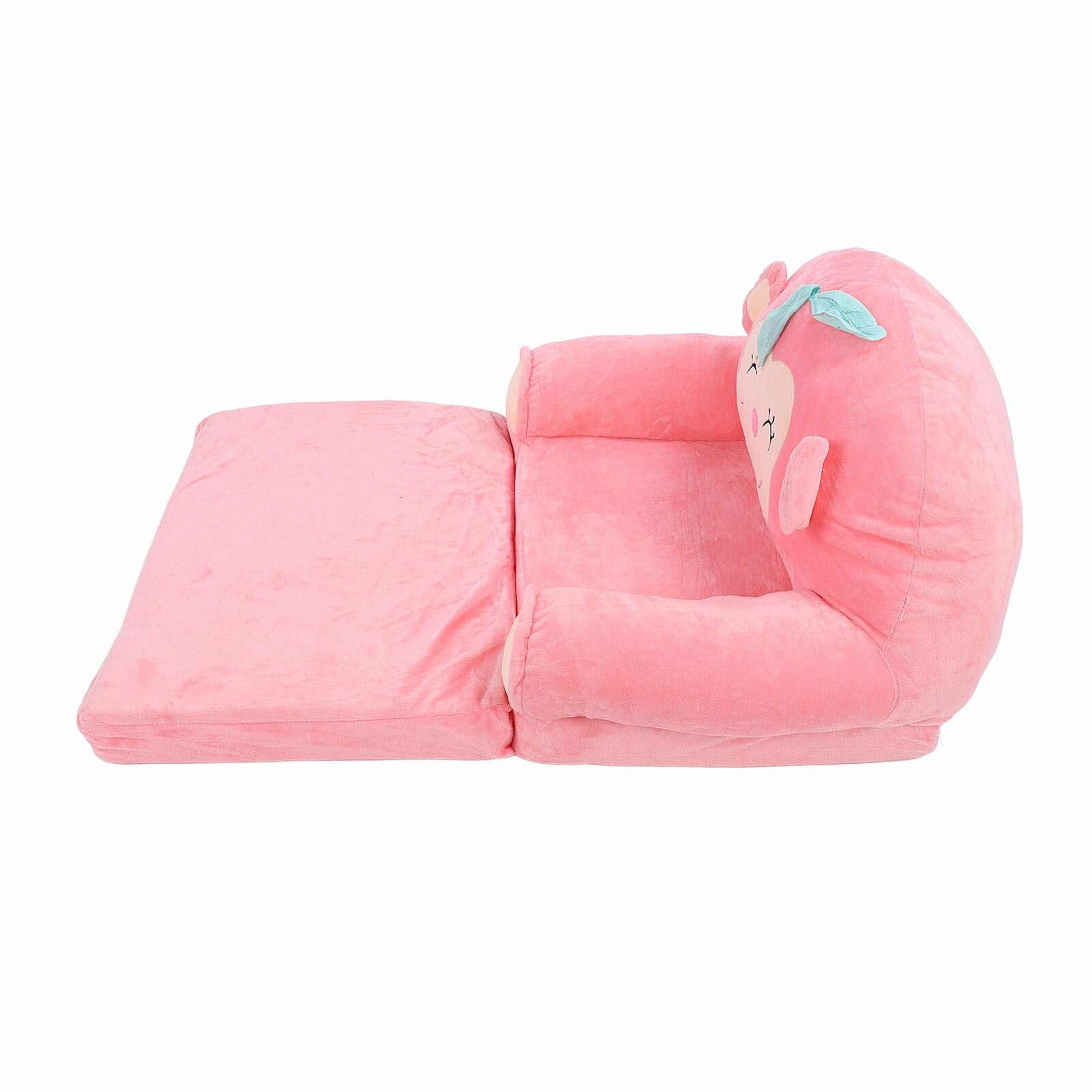 Детский складной диван для детей с мягким плюшем, розовый мишка, подходит для дома и детского сада