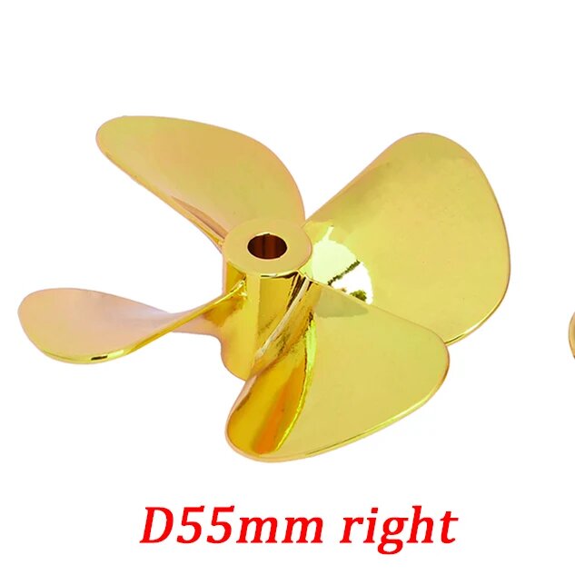 Металлический пропеллер TILKIEA для RC лодки 4 мм 55/60 мм 4mm Right D55mm