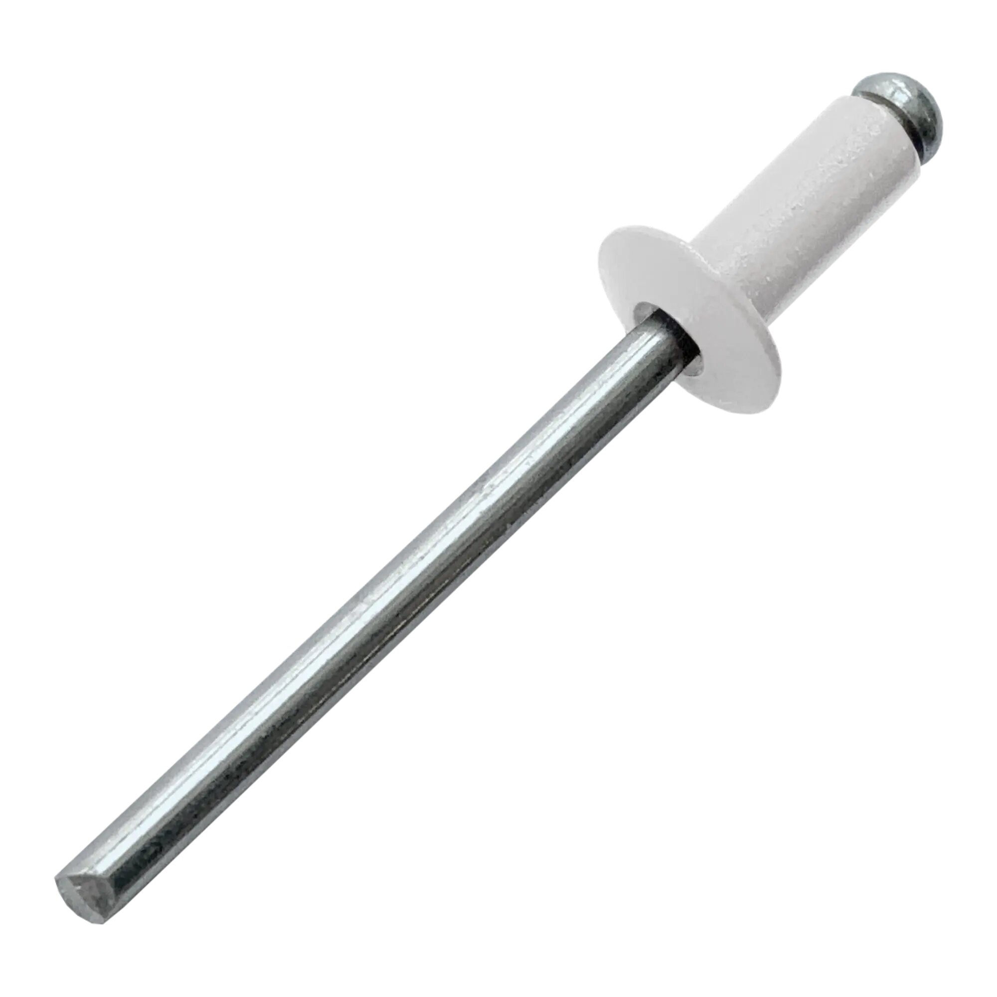 Вытяжная заклепка 3.2x8 мм белого цвета, набор 50 шт для монтажа металлоконструкций