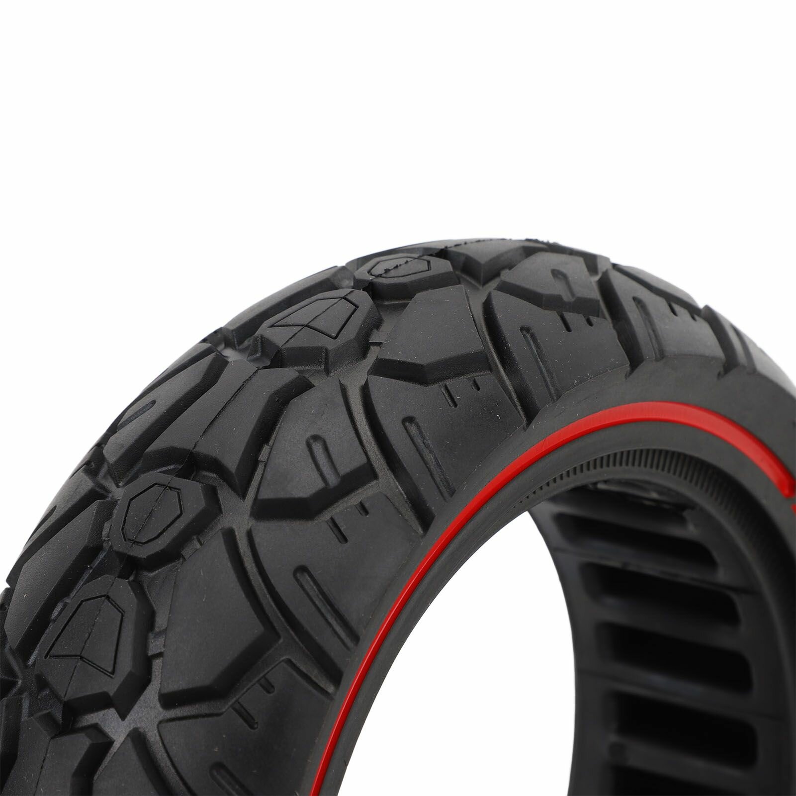 Сплошная шина для скутера 10 дюймов 10x3 255x80 80/65 6.5 красная линия универсальная для сменного колеса электросамоката KUGOO