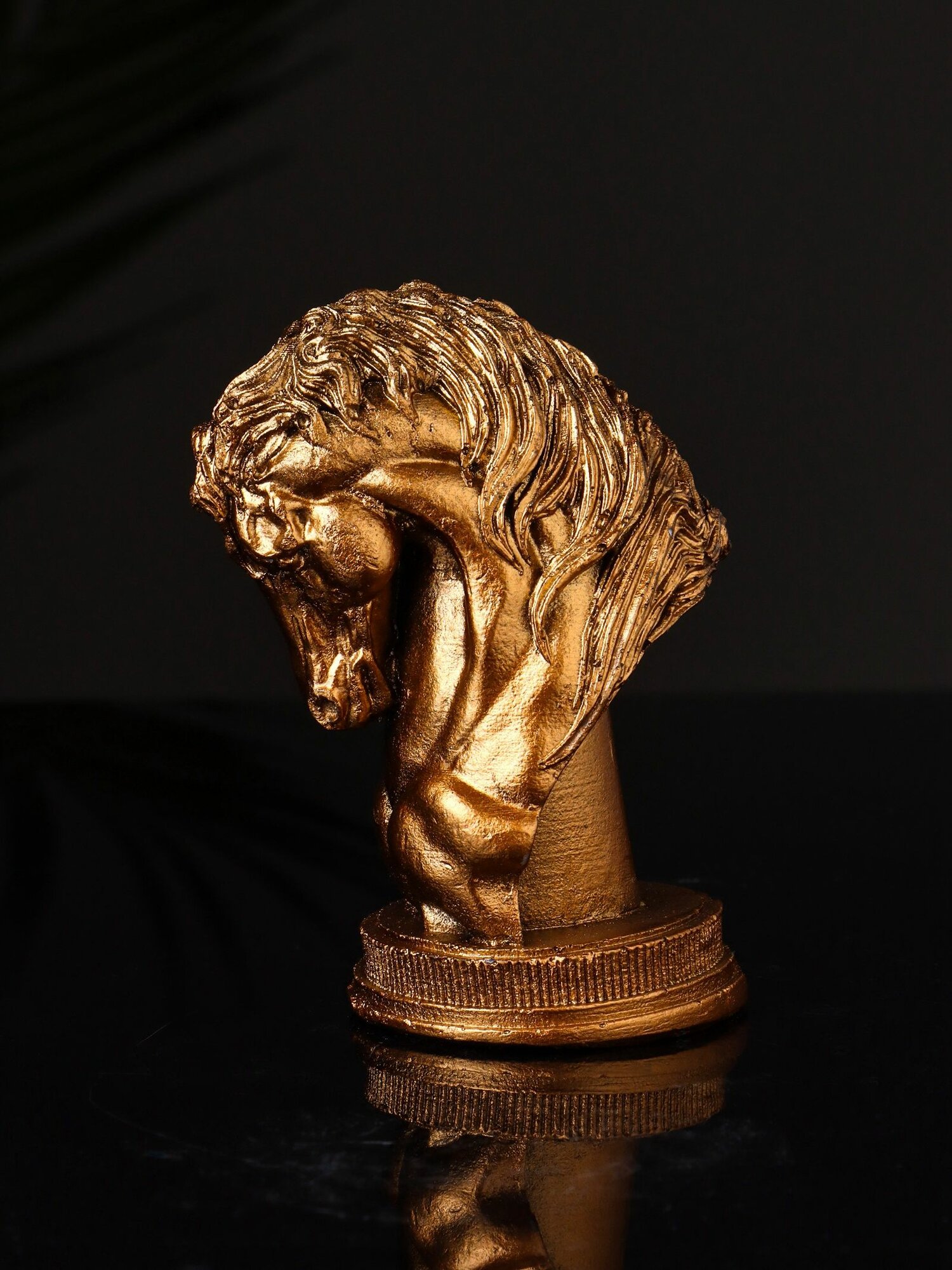 Фигура для ландшафтного дизайна "Конь", 9 6 см, цвет бронза