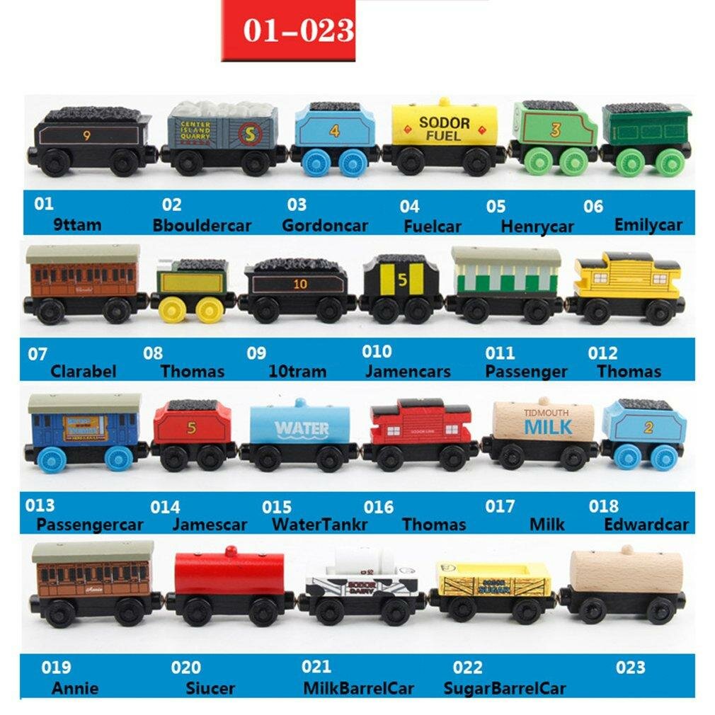 UR Детские поезда Игрушка Магнитный Томас Деревянный поезд Машинка Интерактивные игры Игрушка