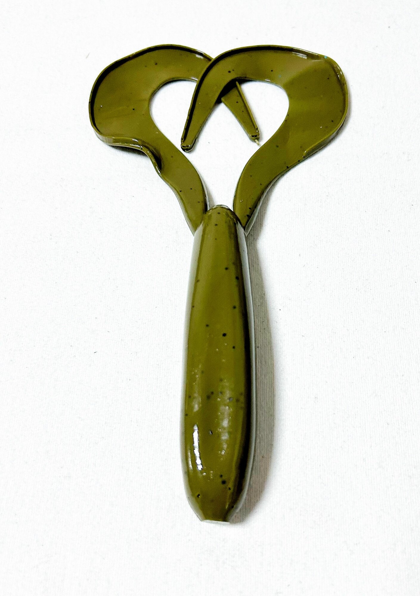 Мягкая крупная силиконовая приманка Pike Frog Ширасу, цвет Лимон/Сhartreuse, вес 50 гр, уп. 1 шт.