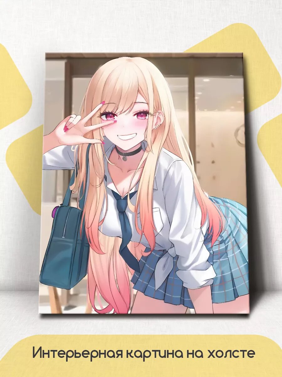 Картина на стену аниме Эта фарфоровая кукла влюбилась 45х60