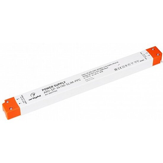 Блок питания Arlight ARV-SP-24100-SLIM-PFC 24V, 4.17A, 100W, IP20 Пластик
