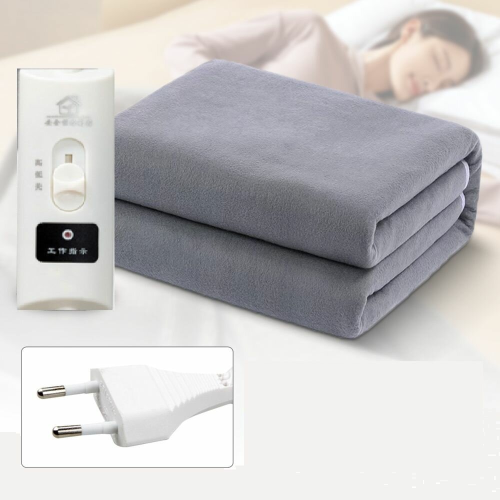 Электроодеяло 70*150 см, одеяло с подогревом, электрическая простынь, 220В