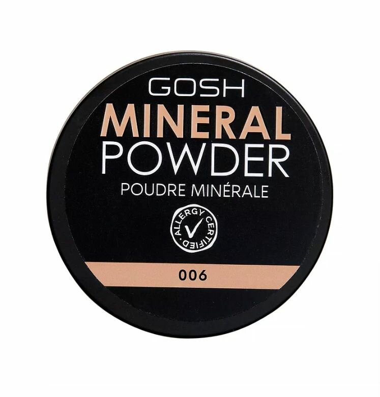 GOSH Пудра для лица минеральная Mineral Powder, 006 Honey, 8 г