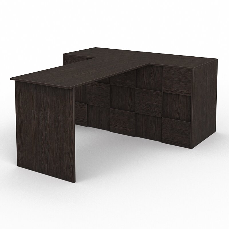 Стол руководителя №11 с приставкой брифингом, Дуб Венге. Производитель товара - компания Westcom.