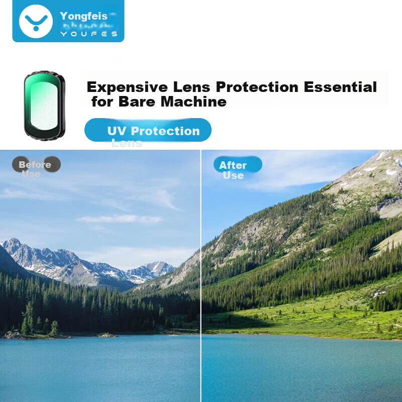 Yanfeis 【Magnetic Upgrade】DJI Pocket 3 Filter Set Magnetic DJI Expansion Accessories UV Protection Lens CPL Polarizing Lens Black Soft 1/4 Soft Light Adjustable ND Dimming Lens