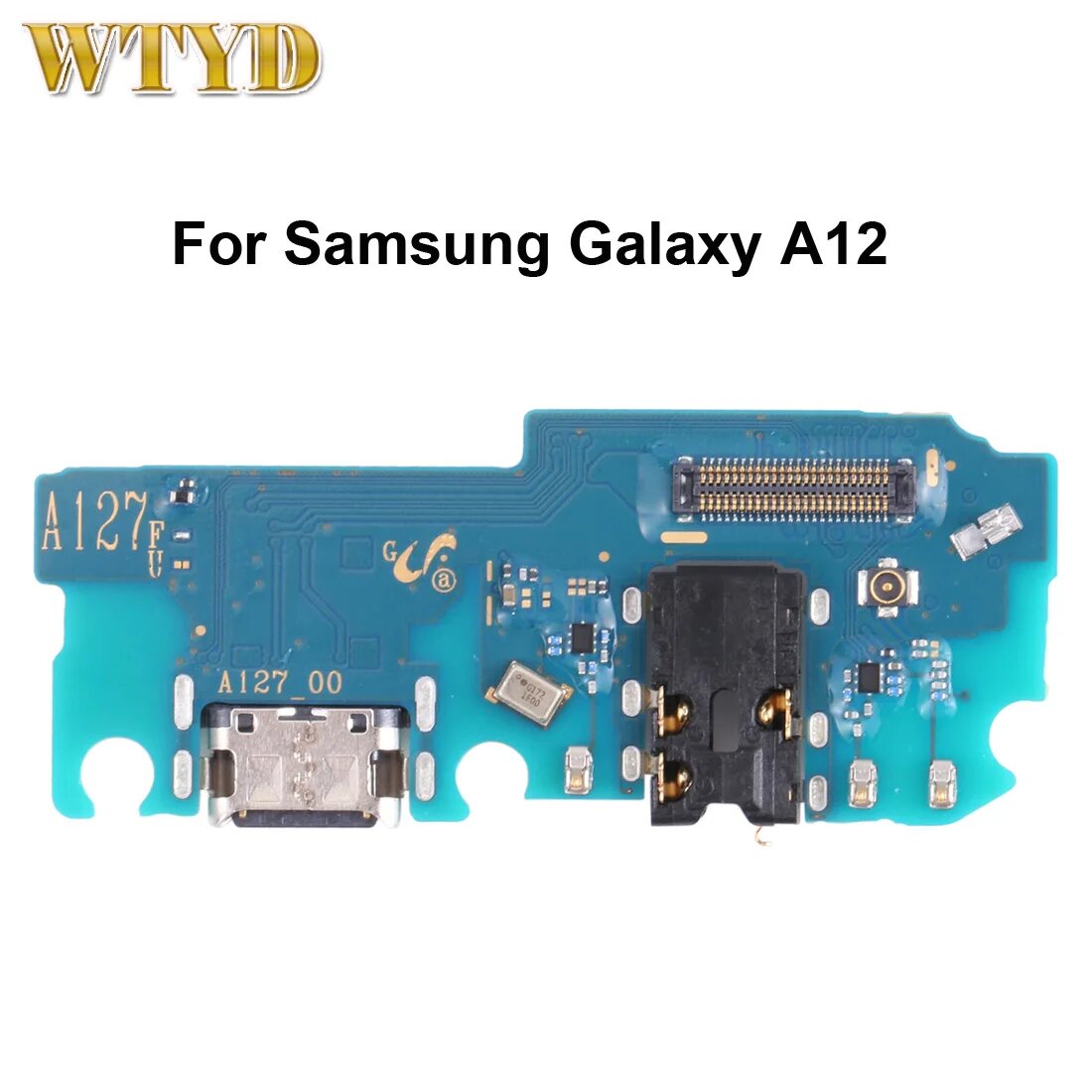 Плата зарядного порта для Samsung Galaxy A12 Nacho SM-A127 Smartphone USB зарядная док-станция запасные части