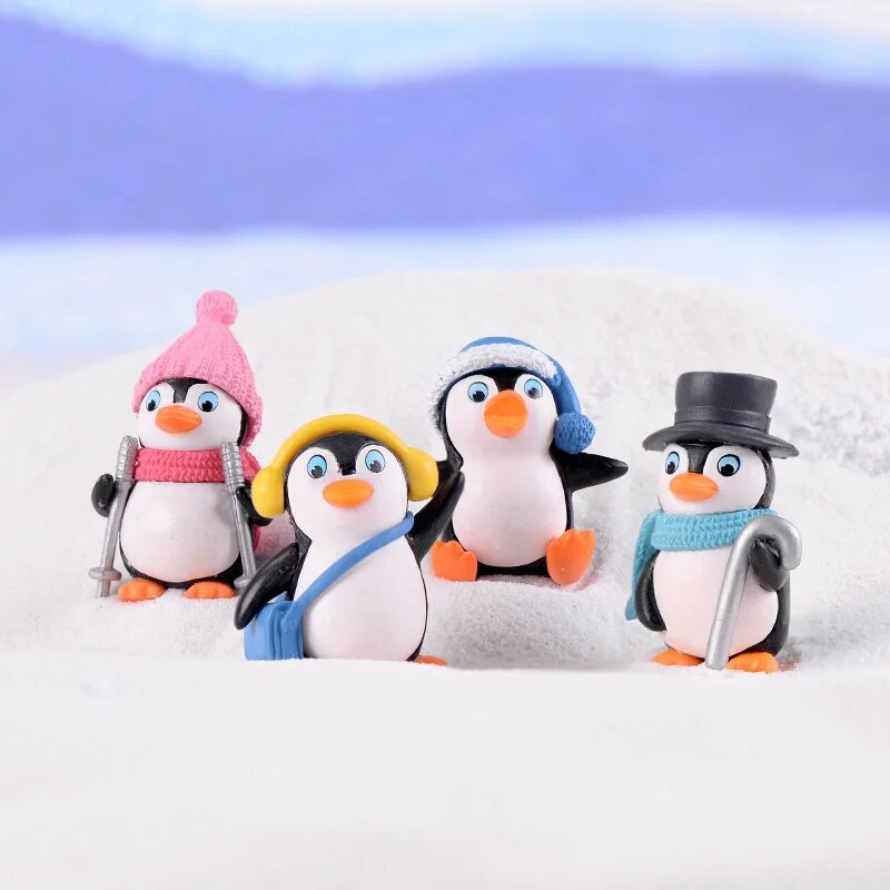 Набор фигурок пингвинов