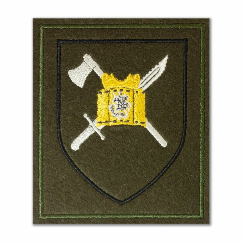 Шеврон в/ч 52558. С липучкой. Размер 85x100 мм по вышивке.