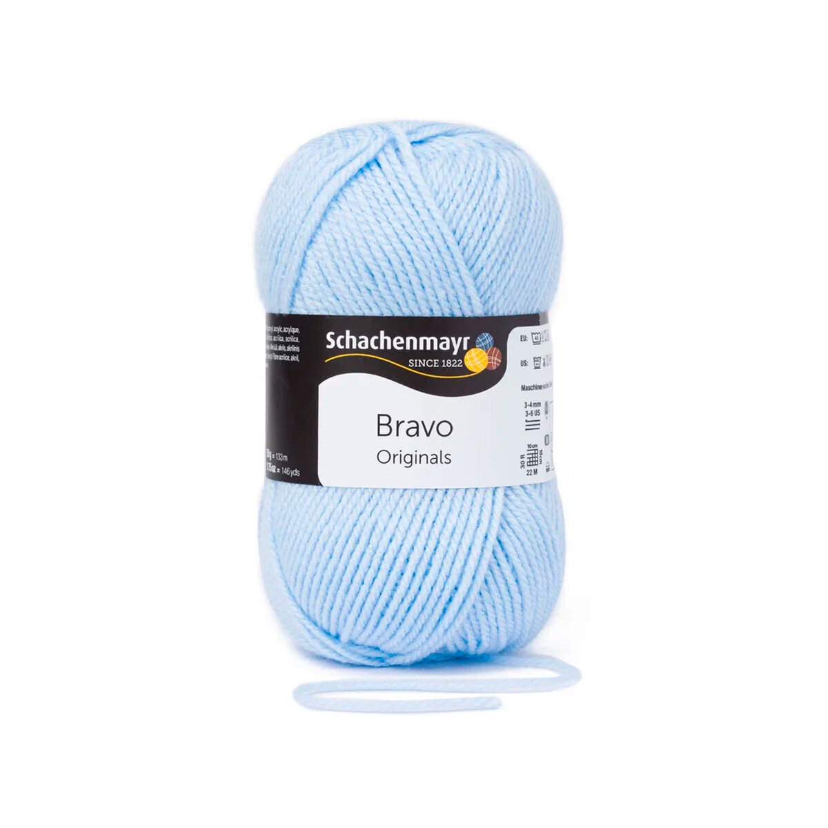 Bravo /Браво/ пряжа Schachenmayr Originals, MEZ, 9801211 (08363, glacier (ледник), голубой)